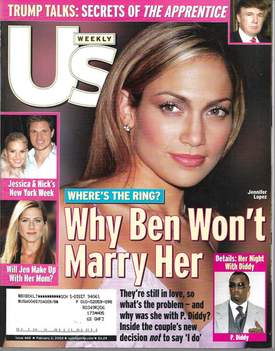 JENNIFER LOPEZ - Us Weekly Magazine Feb 2, 2004 - DONALD TRUMP | eBay