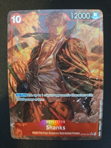 Shanks OP06-007 SR Alt Art One Piece Card Wings of the Captain | eBay