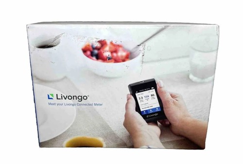 Livongo Connected Meter Kit With Test Strips Glucose Solution Booklet ...