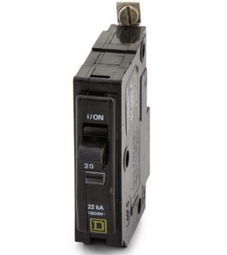 Square D QOB120VH 1 Pole 20 Amps 22kAIC Type QOB Circuit Breaker ...