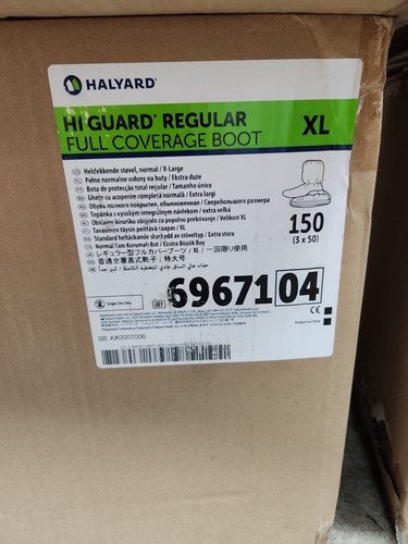 Halyard Hi-Guard Boot Cover 69671, Regular Full Coverage Boot Leg Wraps ...