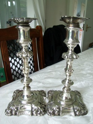 Antique Solid Silver Candlesticks for sale | eBay