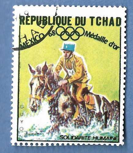 Chad Mexico City Olympics Gold Medalists winners used soidarite humane ...