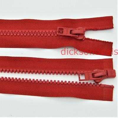 Red Open Ended Zip for sale | eBay