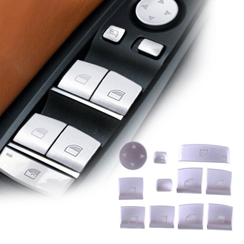 11x Window Lift Switch Button Cover Trim Fit For BMW 5 Series F10 F18 ...