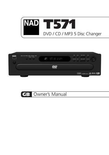 Bedienungsanleitung-Owner's Manual für NAD T571 | eBay