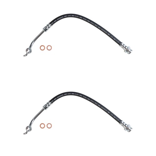 Sunsong Set of 2 Rear Brake Hydraulic Hoses for Mazda RX-7 86-91 EPDM ...