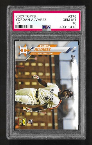 2020 Topps SP Short Print #276 Yordan Alvarez RC Rookie PSA 10 | eBay