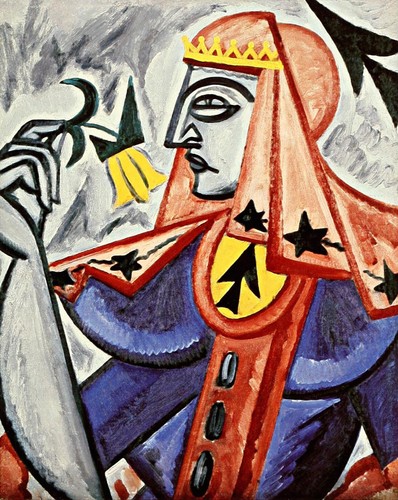 Olga Rozanova - Queen of Spades Playing Cards (1915) - 17" x 22" Fine ...