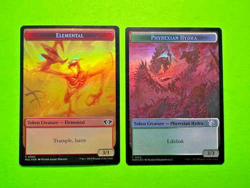 MTG March of the Machine ( Elemental / Phyrexian Hydra ) FOIL Double ...