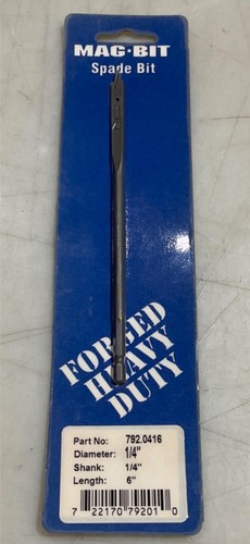 Mag-Bit 792-0416 1/4" x 6" Spade bit | eBay