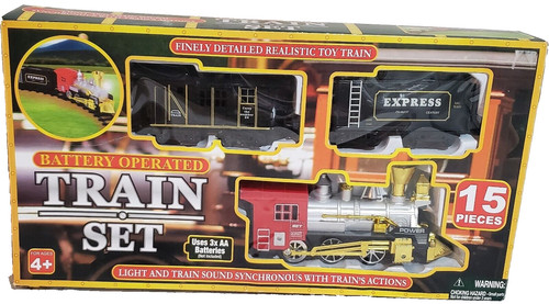 Battery Operated 15 pc. Train Set | eBay