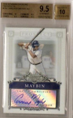2006 Bowman Sterling CAMERON MAYBIN Auto RC BGS 9.5 | eBay