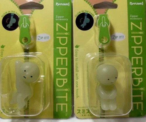 Smiski Figures Zipper Bite Japan Zipper Accessory Glow In The Dark Set ...