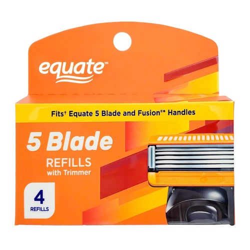 Equate Men's 5 Blade Razor Blade Refills, 4 Ct | eBay