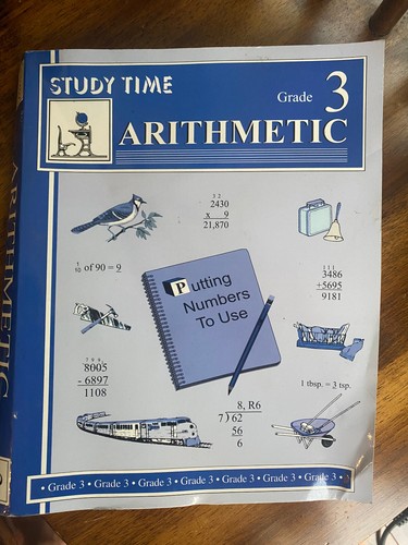 Study Time Arithmetic Grade 3 Amish Curriculum Homeschool | eBay
