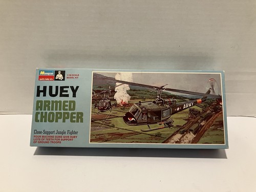 Monogram brand Vintage Huey Armed Chopper and Rescue Chopper Model kit ...