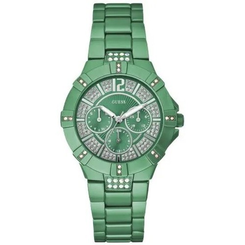 Guess Vista Ladies Watch with Green Dial & Green Bracelet W11624L6 ...