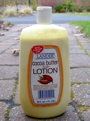 RARE vintage 1980s LANDER Cocoa Butter Lotion plastic bottle skin care ...