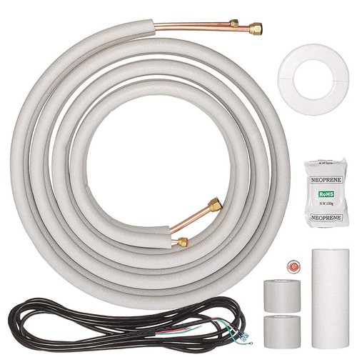 Senville Insulated Line Set/Install Kit 16 Ft. - 1/4''x 3/8" Line Set ...