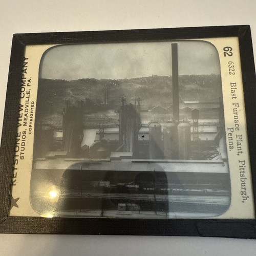 Vtg PLATE GLASS WORKS Keystone Glass Photograph #62 Blast Furnace ...