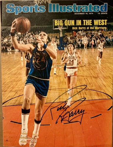 Rick Barry - Signed / Autographed - Sports Illustrated - NBA - GS ...