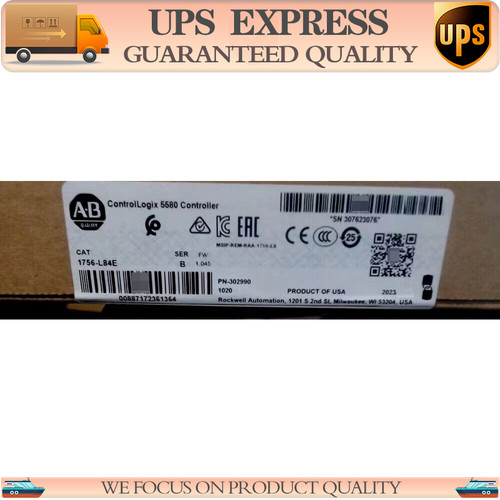 Allen-Bradley 1756-l84e /b ControlLogix Logix5580 Processor 20mb for ...