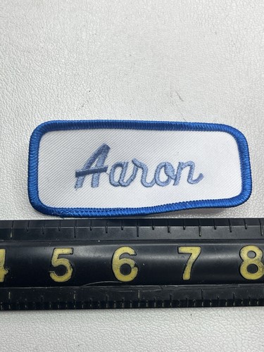 Blue Letter NAME AARON Patch (Uniform Workwear Name ID) B049 | eBay