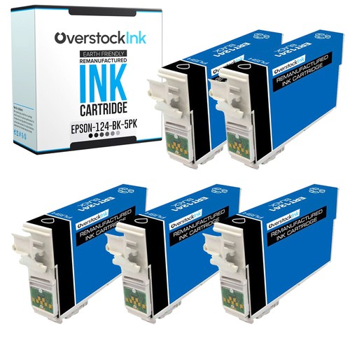 5X Compatible OSI T124120 Black Ink Cartridge for Epson Stylus NX330 ...