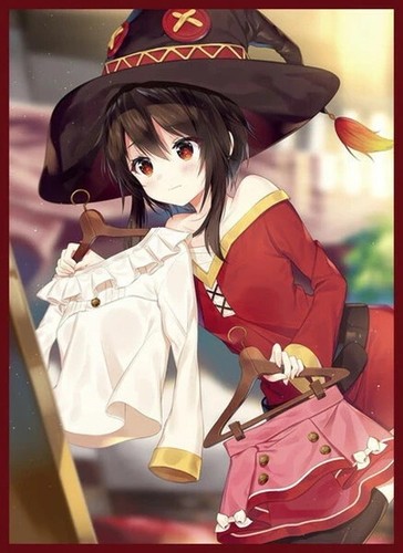 KonoSuba Megumin doujin Card Sleeve Protector | eBay