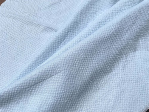 Baby Blue Textured 100% Cotton Fabric Nubby Bumpy Quilt Crafts Baby 1 ...