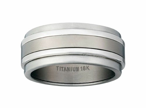 Dolan Bullock Tuscany titanium 18k gold ring nrg014000c msrp $350 | eBay