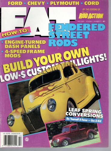 Fat Fendered Street Rods ~ Engine-Turned Dash Panels ~ Fall 1991 | eBay