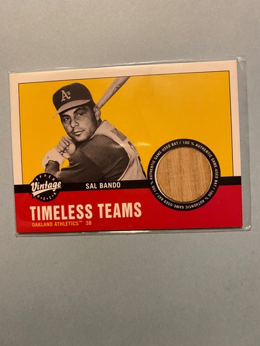 A38,425 - 2001 Upper Deck Vintage Timeless Teams #OASB Sal Bando Bat | eBay