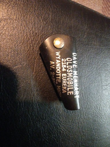 NOS DAVE MENHART OLDSMOBILE 442 HURST OLDS DEALER LEATHER KEYCHAIN KEYS ...