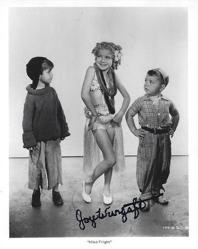JOY WURGAFT Signed 8 x 10 Photo Our Gang Spanky McFarland Scotty ...