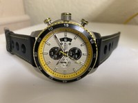 Lancaster Men's OLA0458SL-NR-NR Non Plus Ultra Silver Dial Black ...