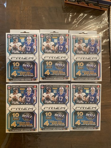 2021 Panini Prizm NFL Football Hanger Box Light Blue Prizm TARGET LOT ...