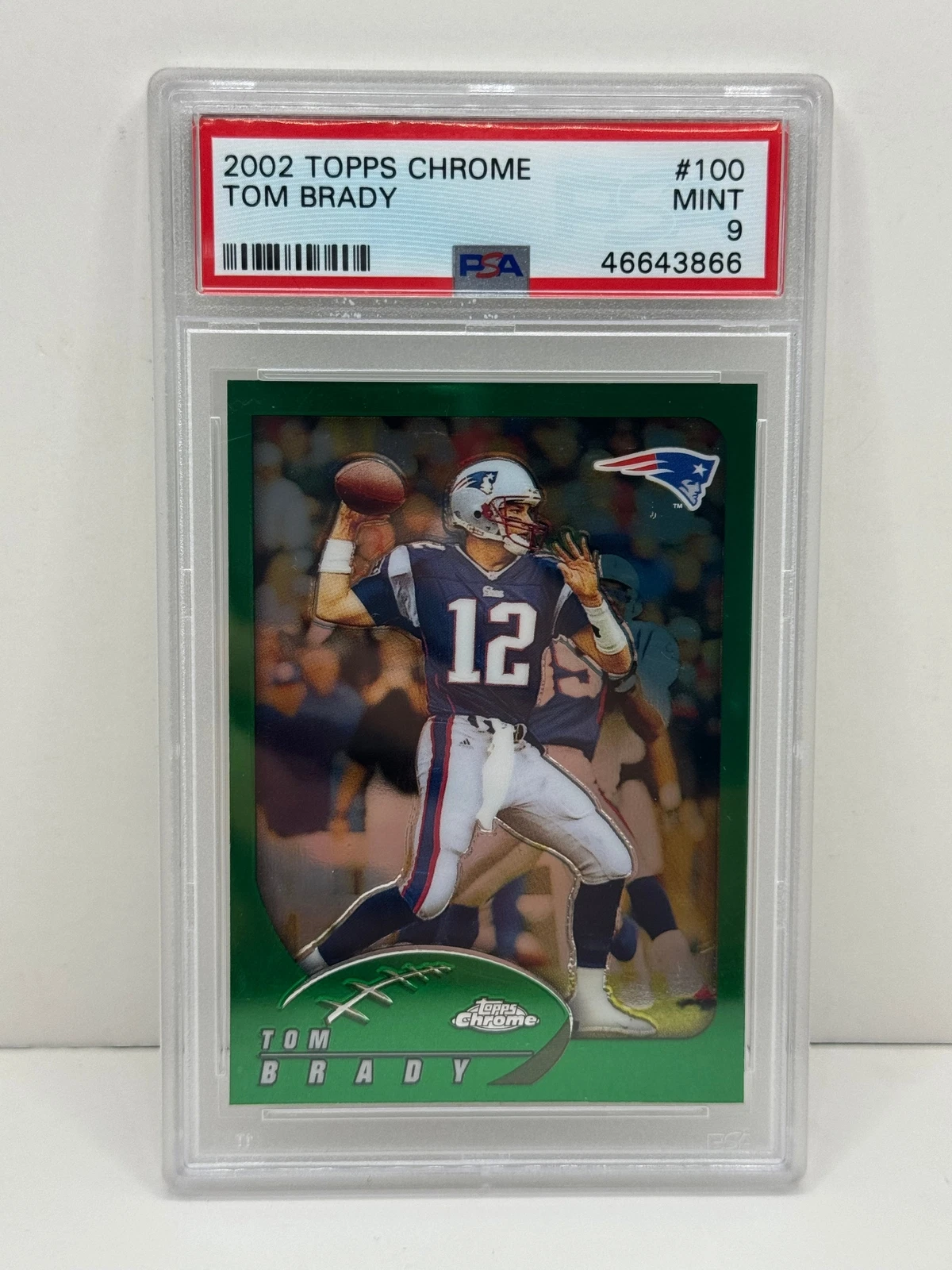 Tom Brady 2002 Topps Chrome #100 Base PSA 9 Price Guide - Sports Card ...