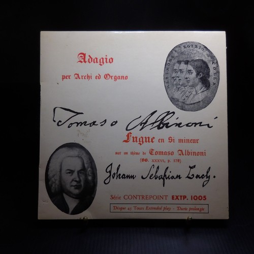 Tomaso Albinoni Jean-Sebastien Bach Extp1005 Vinyl Record 45 RPM N8188 ...