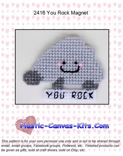 You Rock Magnet-Plastic Canvas Pattern or Kit | eBay