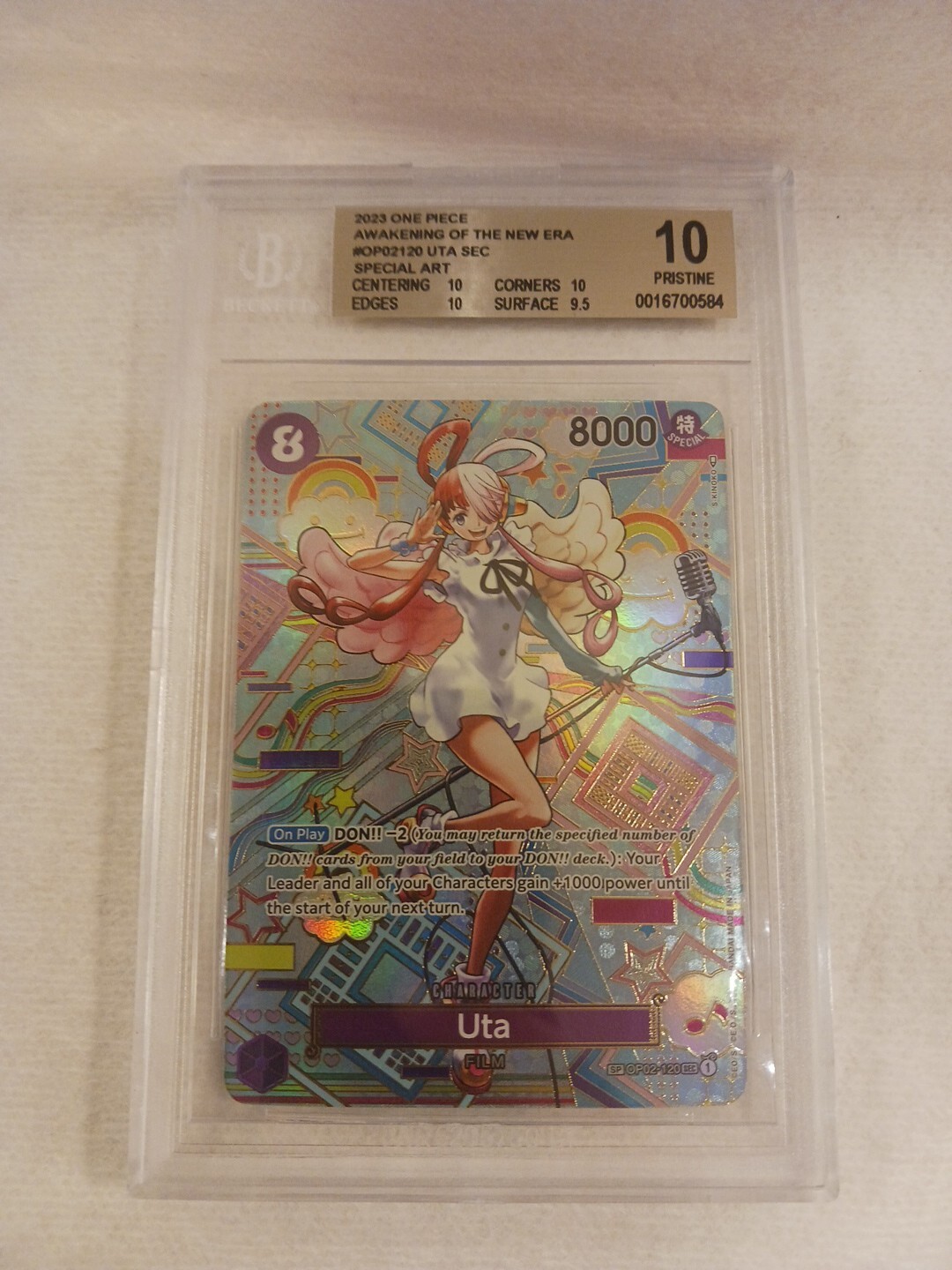 Uta 2023 Awakening of the New Era #OP05-120 Secret Rare (SP) Price ...