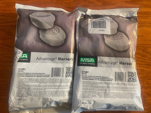 2 NEW 2PKS OF Msa Safety 815361 Cartridge, Bayonet, Cl, Mv, 4 TOTAL ...