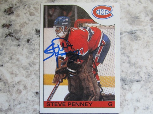 Montreal Canadiens Steve Penney Signed Autographed 1985-86 Topps Mint ...