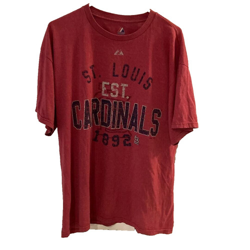 St Louis Cardinals t shirt XL Majestic Est 1892 | eBay