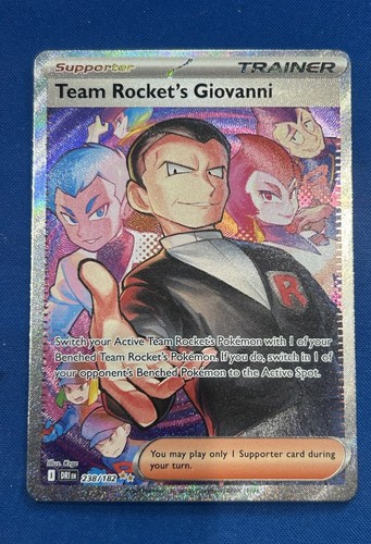 Team Rocket’s Giovanni 238/182 Destined Rivals SIR Rare Holo 🔥 Pokémon ...