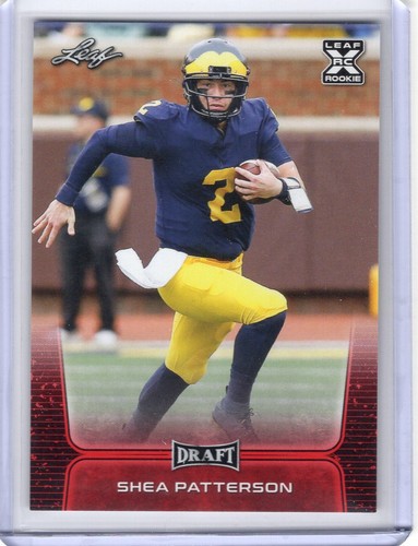 SHEA PATTERSON 2020 Leaf Draft RED PARALLEL ROOKIE CARD #54 - CHIEFS | eBay