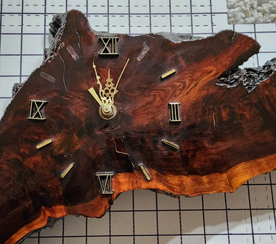 Burl Clock In Collectible Wall Clocks 1930-1969 | eBay