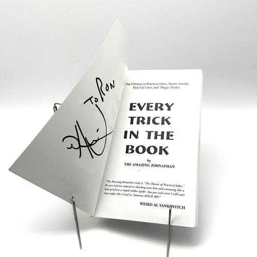 SIGNED Amazing Johnathan Every Trick in the Book 2001 Comedy Magic ...