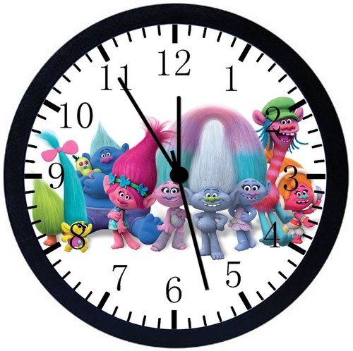 Trolls Black Frame Wall Clock E235 | eBay